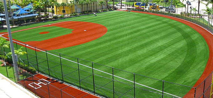 Eco Friendly Baseball Artificial Turf Non Infill 45mm Baseball ...